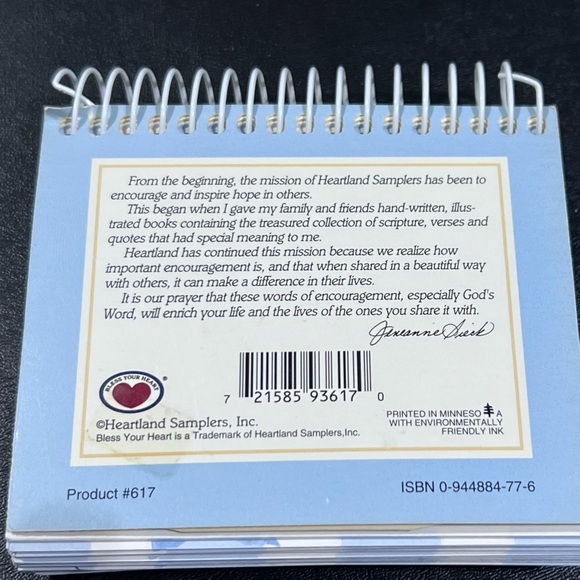 Heartland Samples | Office | 55 Perpetual Flip Calendar For A Special ...